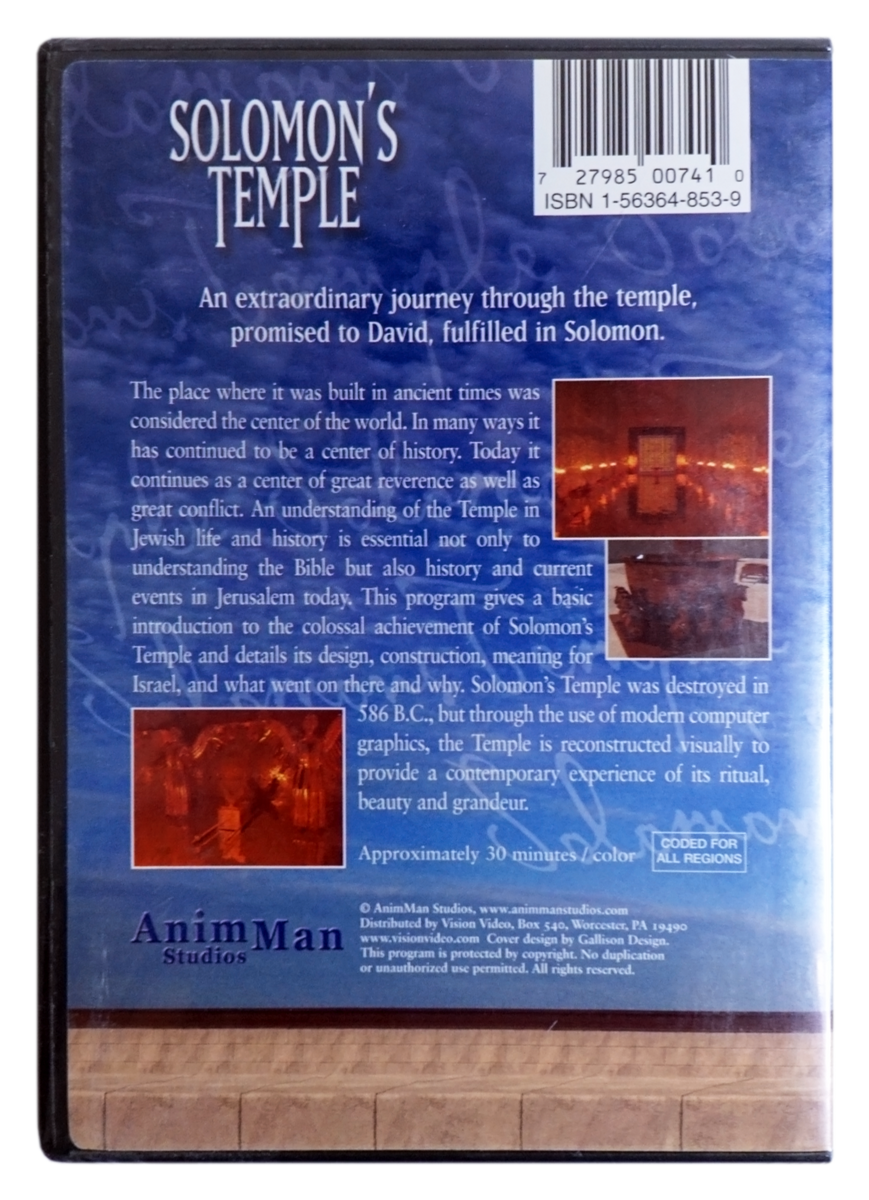 Solomon's Temple DVD – Messiah's Mansion Bookstore